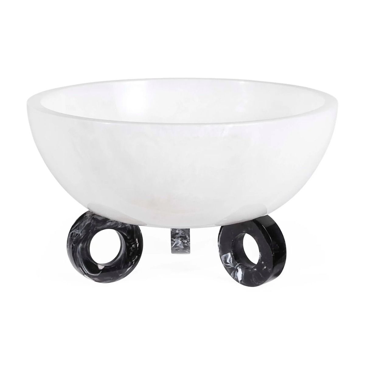 Como Black & White Disc Bowl | Jonathan Adler | Sweetpea & Willow