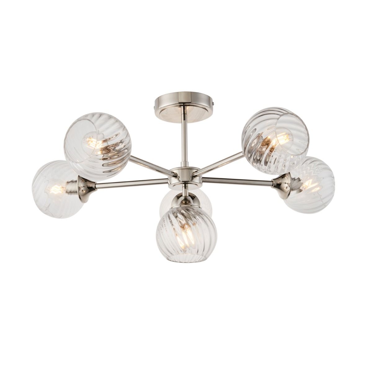 Hera Ceiling Light - Nickel | Willow's Collection | Sweetpea & Willow