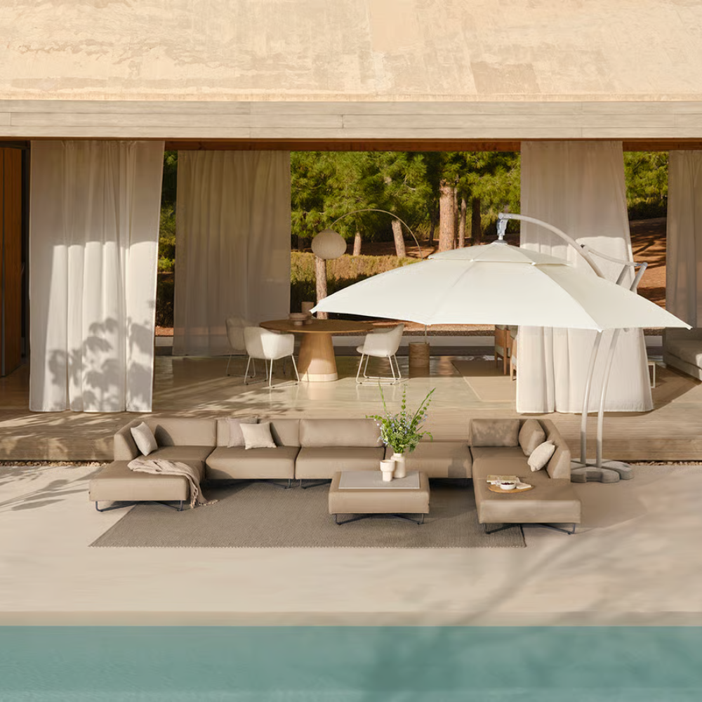 Orlando Garden Sofa - Pouf - Brezza Sand | Bolia | Sweetpea & Willow