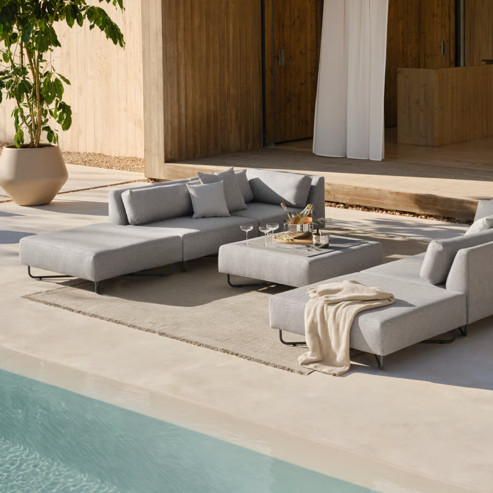 Orlando Garden Sofa - Pouf - Brezza Sand | Bolia | Sweetpea & Willow