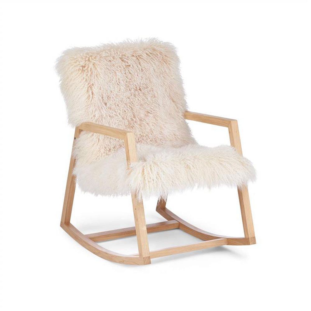 Sheepskin Rocking Chair - Ash | Armchairs | Sweetpea & Willow