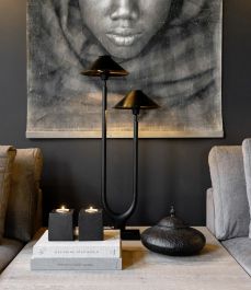 Twin Table Lamp - Black | Artwood | Sweetpea & Willow