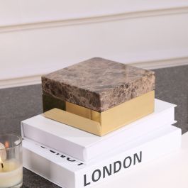 Lina Marble Storage Box - Coffee and Gold| Liang & Eimil Accessories ...
