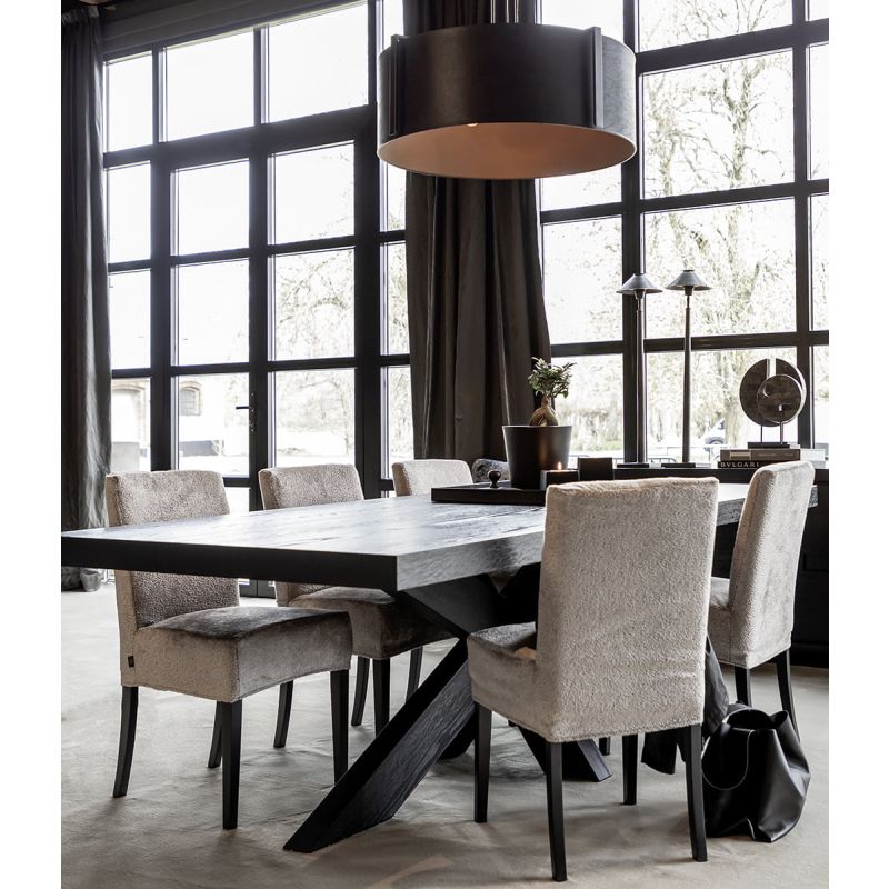 Hunter Dining Table - Black | Artwood | Sweetpea & Willow