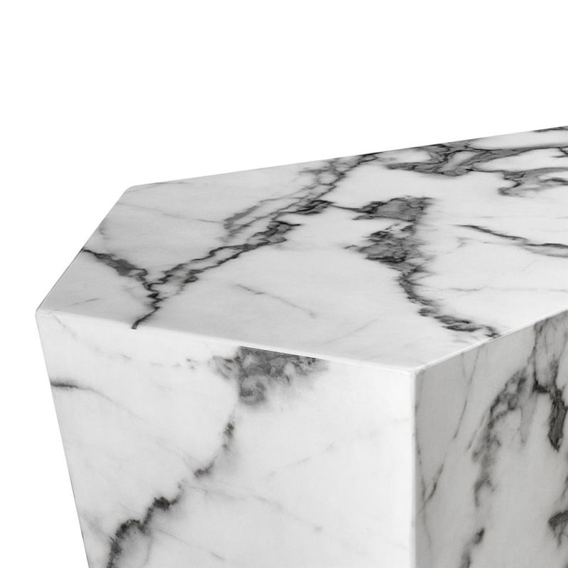 Prudential Coffee Table - White Marble Set of 3 | Sweetpea & Willow