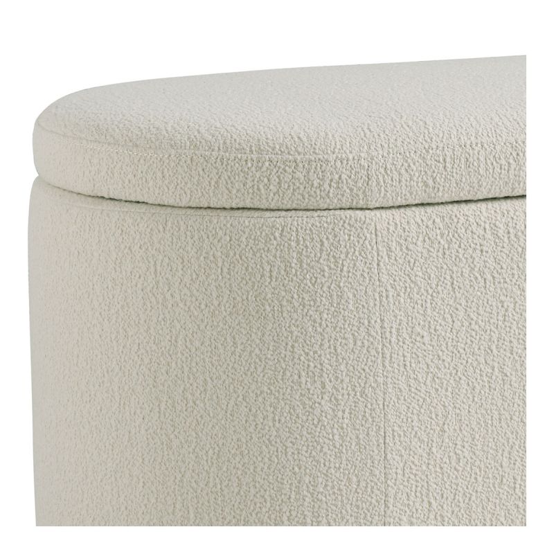 Lisette Bench - Bouclé Cream | Blanc d'Ivoire | Sweetpea & Willow