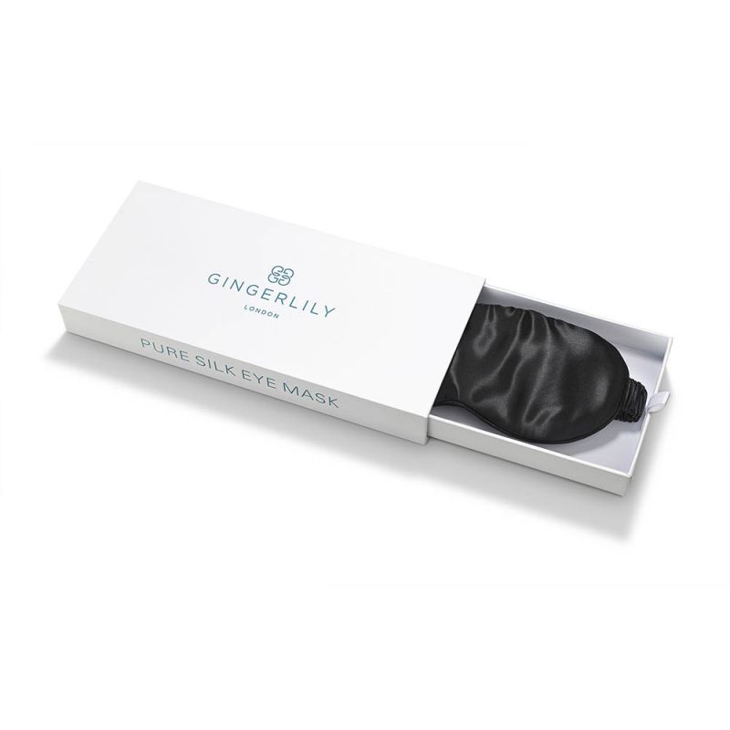 Silk Eye Mask - Black | Gingerlily | Sweetpea & Willow