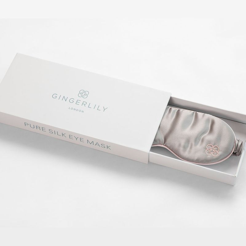 Silk Eye Mask - Grey | Luxury Home Accessories | Sweetpea & Willow