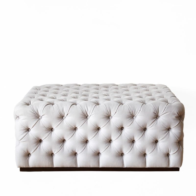 Finchley Deep Buttoned Pouffe | Sweetpea & Willow