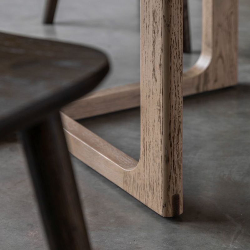 Nikko Round Dining Table - Smoked | Willow's Collection | Sweetpea & Willow