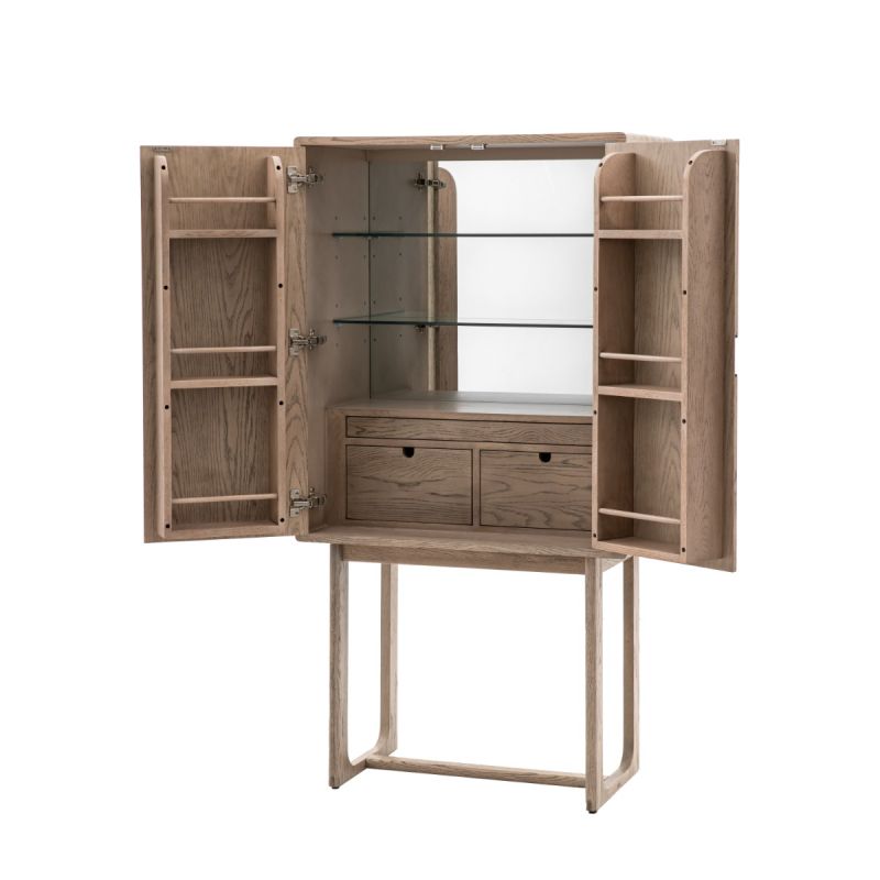 Nikko Cocktail Cabinet - Smoked | Willow's Collection | Sweetpea & Willow
