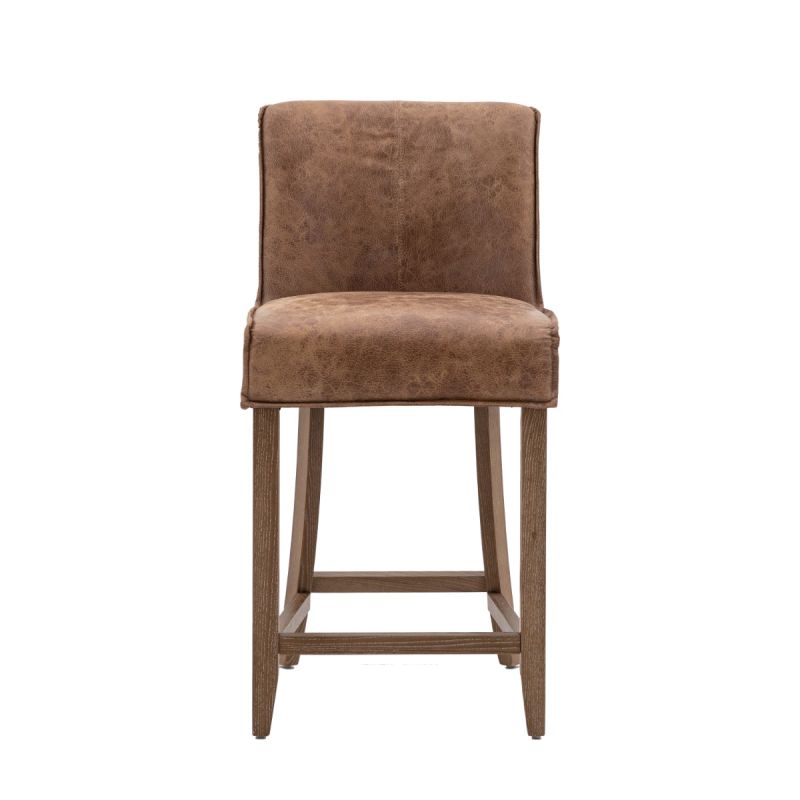Atticus Bar Stool - Brown | Willow's Collection | Sweetpea & Willow