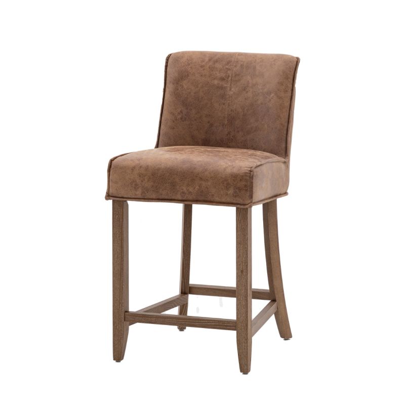 Atticus Bar Stool - Brown | Willow's Collection | Sweetpea & Willow