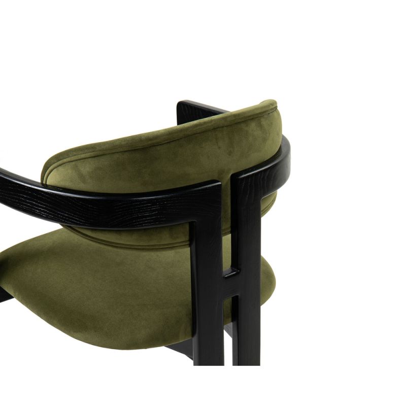 Liang & Eimil Neo Chair - Kaster Olive Velvet | Liang & Eimil ...