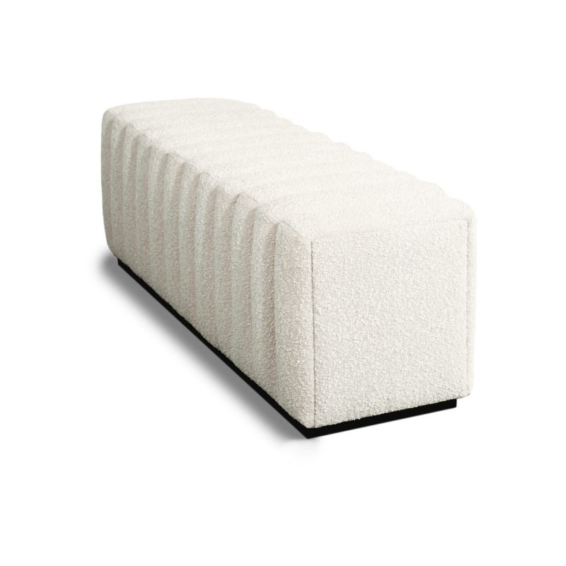 Liang & Eimil Kalum Bench - Boucle Sand | Liang & Emil Luxury Home ...