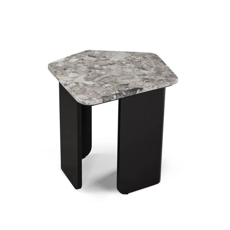 Liang & Eimil Organic End Table - Oreo Grey/Matte Black | Liang & Emil ...