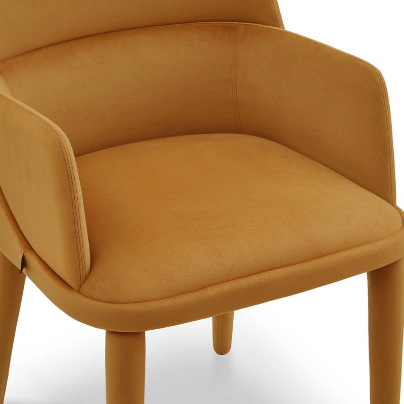 Liang & Eimil Diva Dining Chair with Arms - Kaster II Mustard | Liang ...