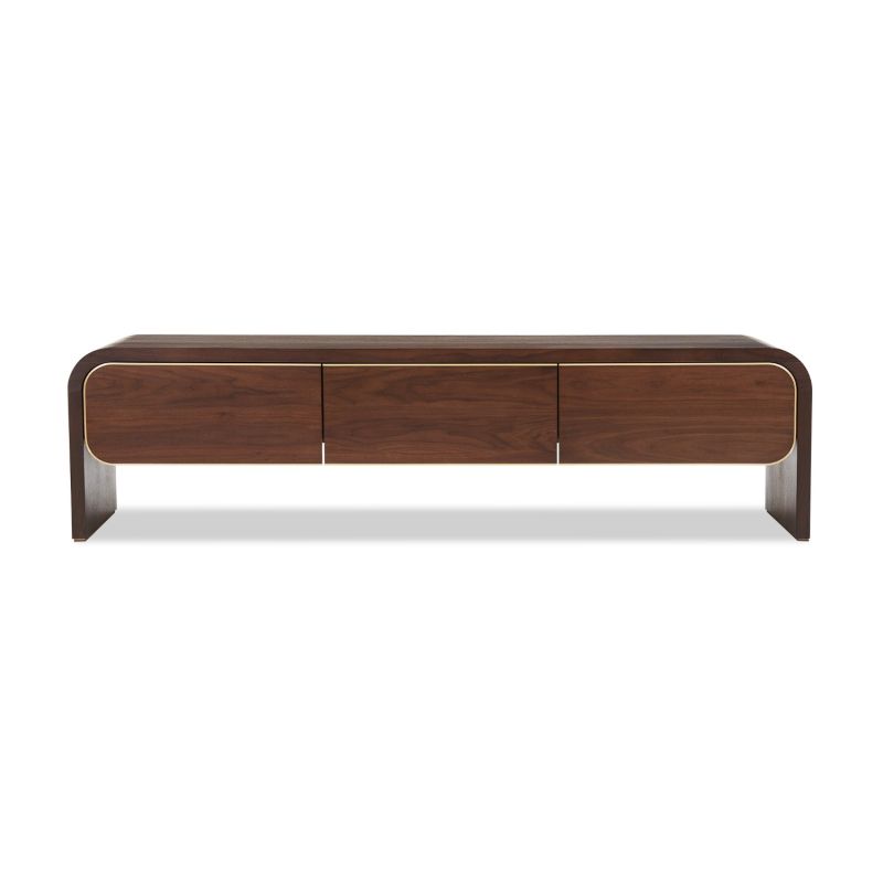 Liang & Eimil Walter Media Sideboard - Natural Walnut & Brass | Liang ...