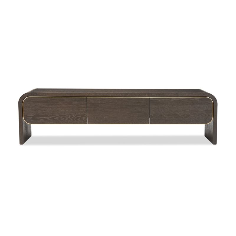 Liang & Eimil Walter Media Sideboard - Dark Grey Oak & Brass | Liang ...