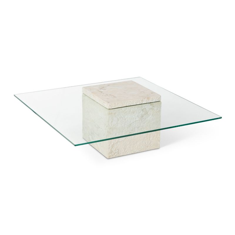Liang & Eimil Rock Coffee Table - Beige Faux Marble | Liang & Eimil ...
