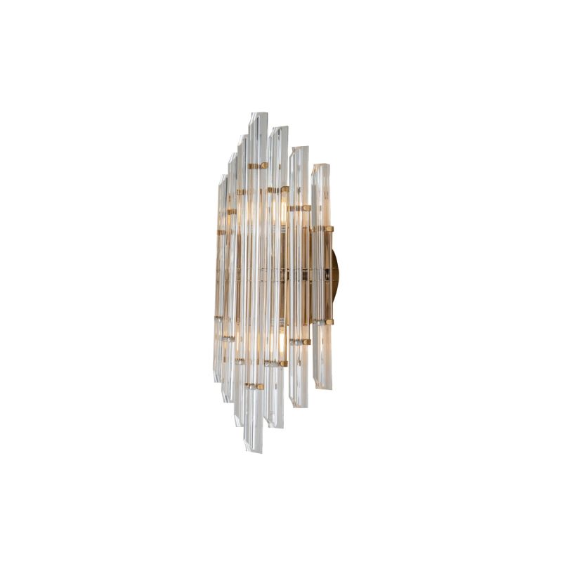 Liang & Eimil Drop Wall Lamp - Brushed Brass/Clear Glass | Liang ...
