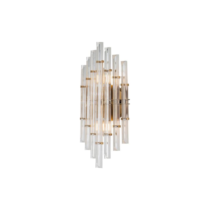 Liang & Eimil Drop Wall Lamp - Brushed Brass/Clear Glass | Liang ...