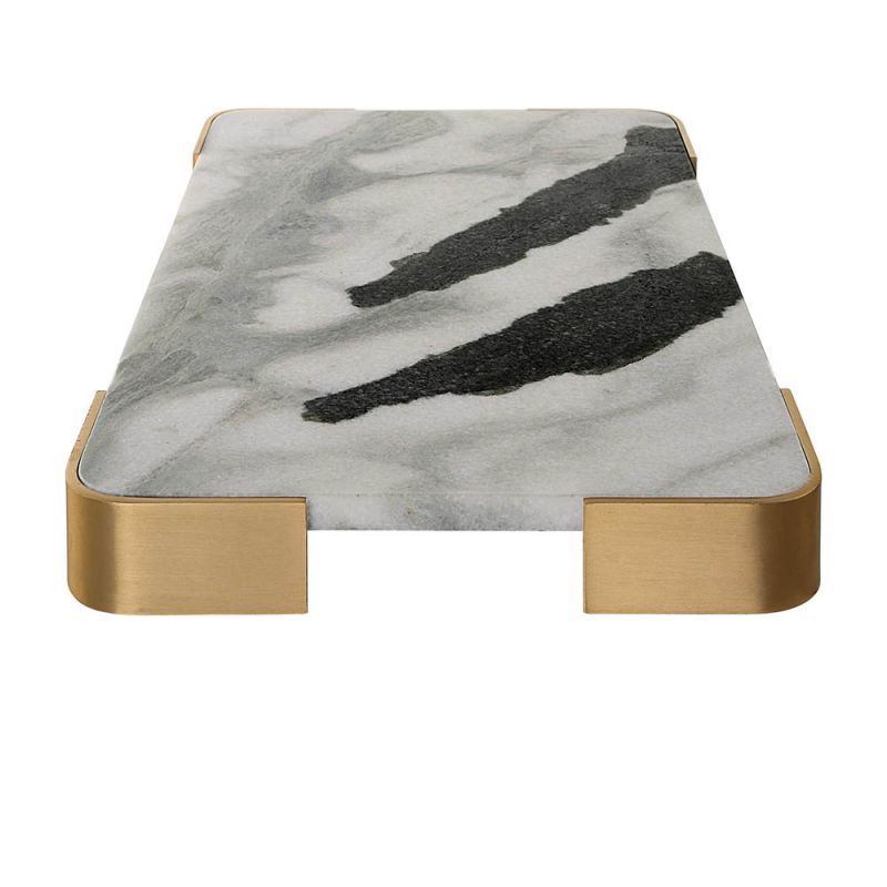 Uttermost Elevated Tray/Plateau - Panda Marble - Medium | Uttermost ...