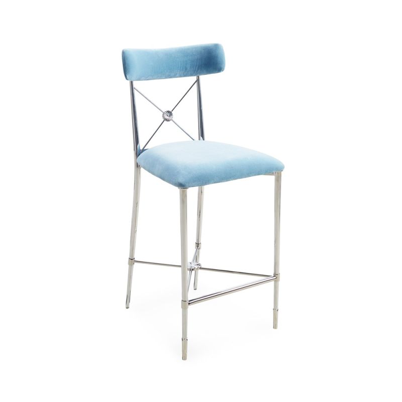 Jonathan Adler Rider Counter Stool - Rialto Sky | Counter Stools ...