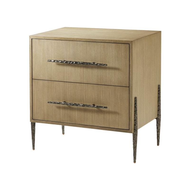 Essence Bedside Table - Two Drawer | Theodore Alexander | Sweetpea & Willow