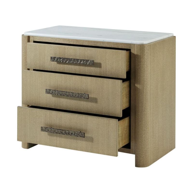 Essence Three Drawer Bedside Table | Theodore Alexander | Sweetpea & Willow