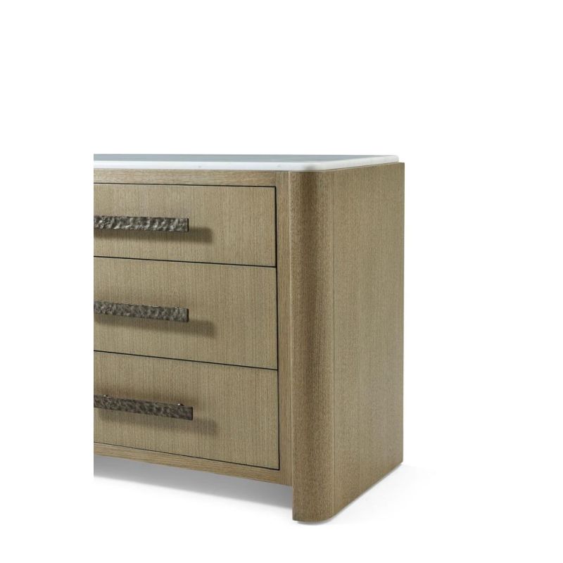Essence Three Drawer Bedside Table | Theodore Alexander | Sweetpea & Willow