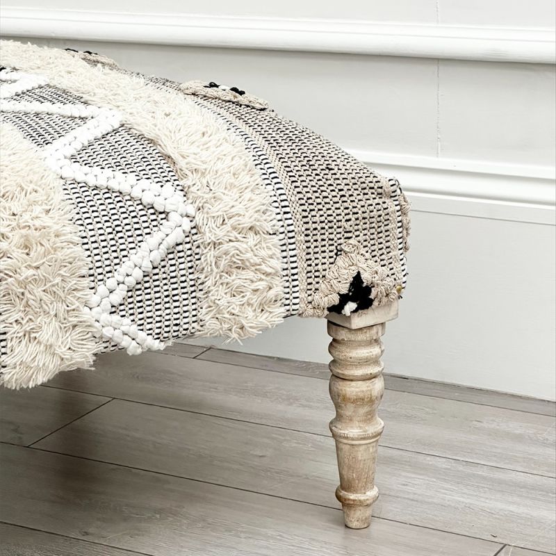 Zafer Patterned Stool | Pouffes & Stools | Sweetpea & Willow