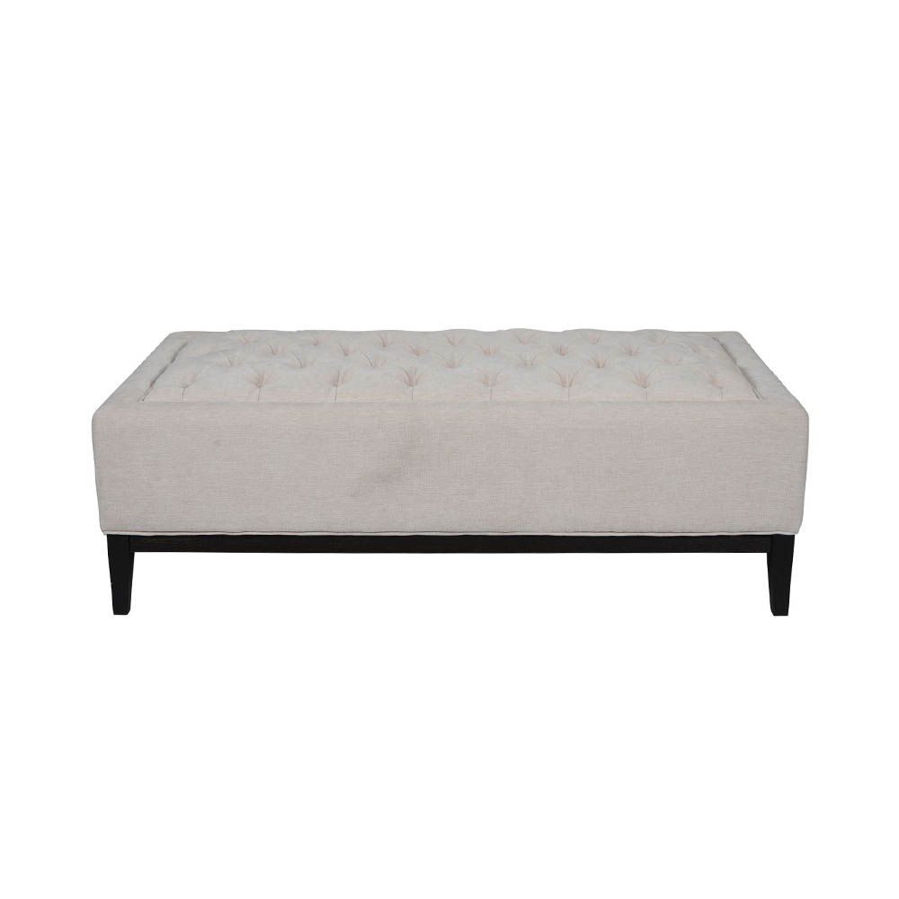 Roosevelt Ottoman - Ivory | Ottomans & Blanket Boxes | Sweetpea & Willow