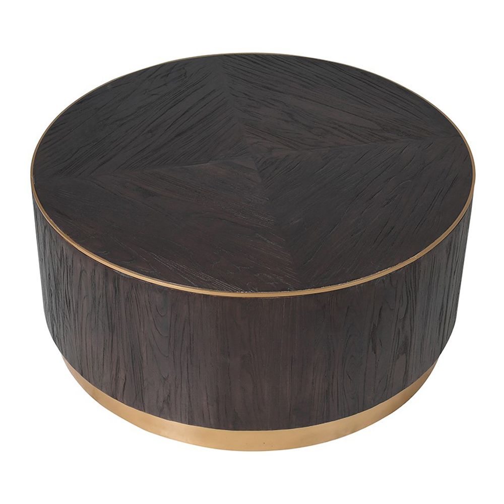 Elm & Brushed Copper Coffee Table | Sweetpea & Willow