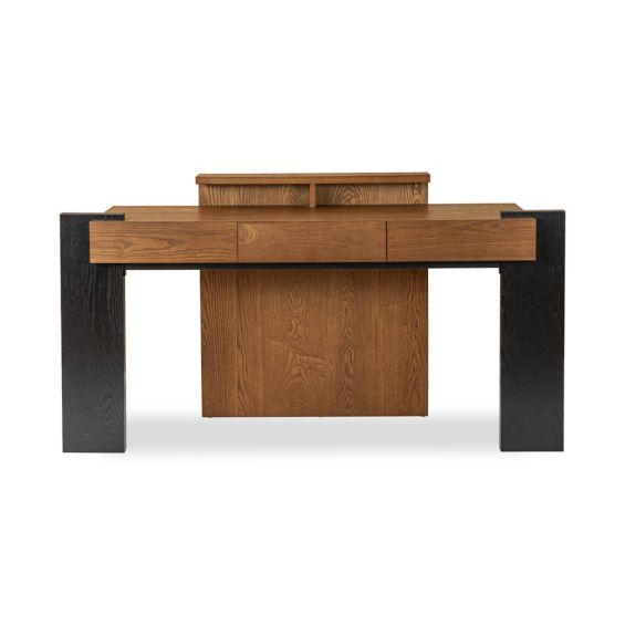 Liang & Eimil Hamilton Desk - Dark Brown Satin | Liang & Eimil ...